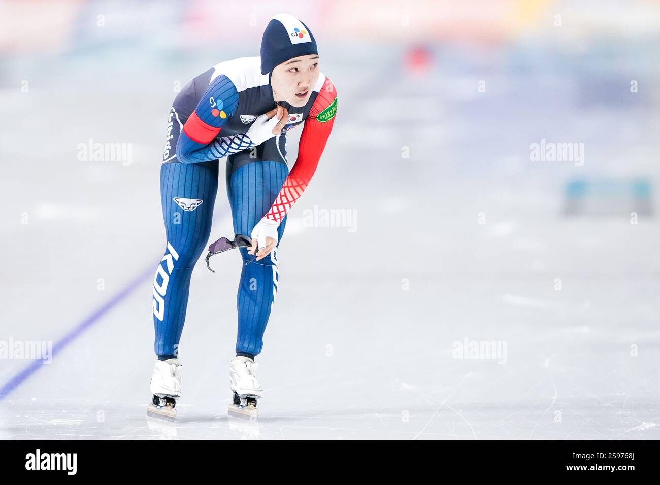 CALGARY, CANADA - JANUARY 24: Min-Ji Kim of Republic of Korea competing ...