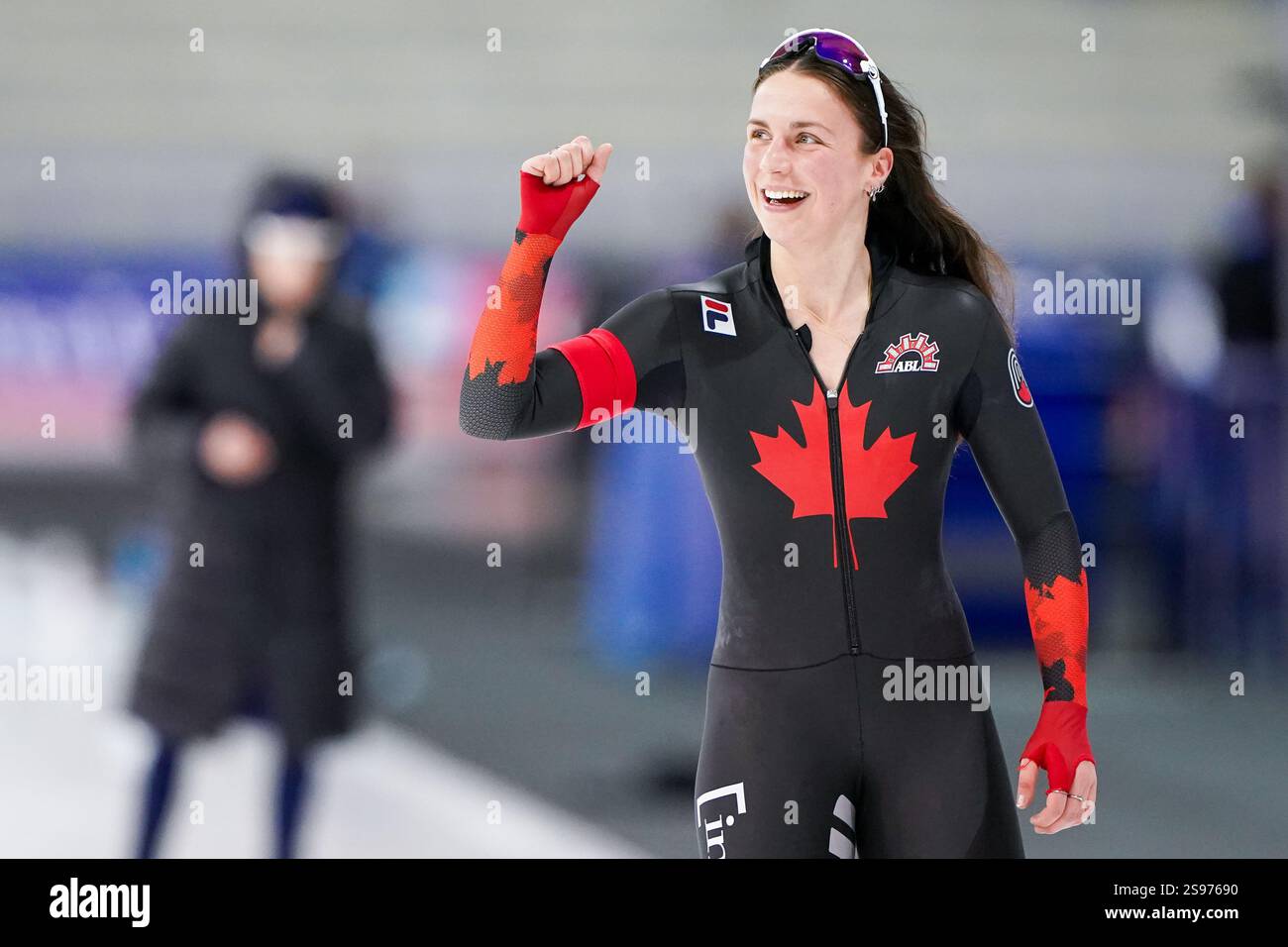 CALGARY, CANADA - JANUARY 24: Rose Laliberte-Roy of Canada competing ...