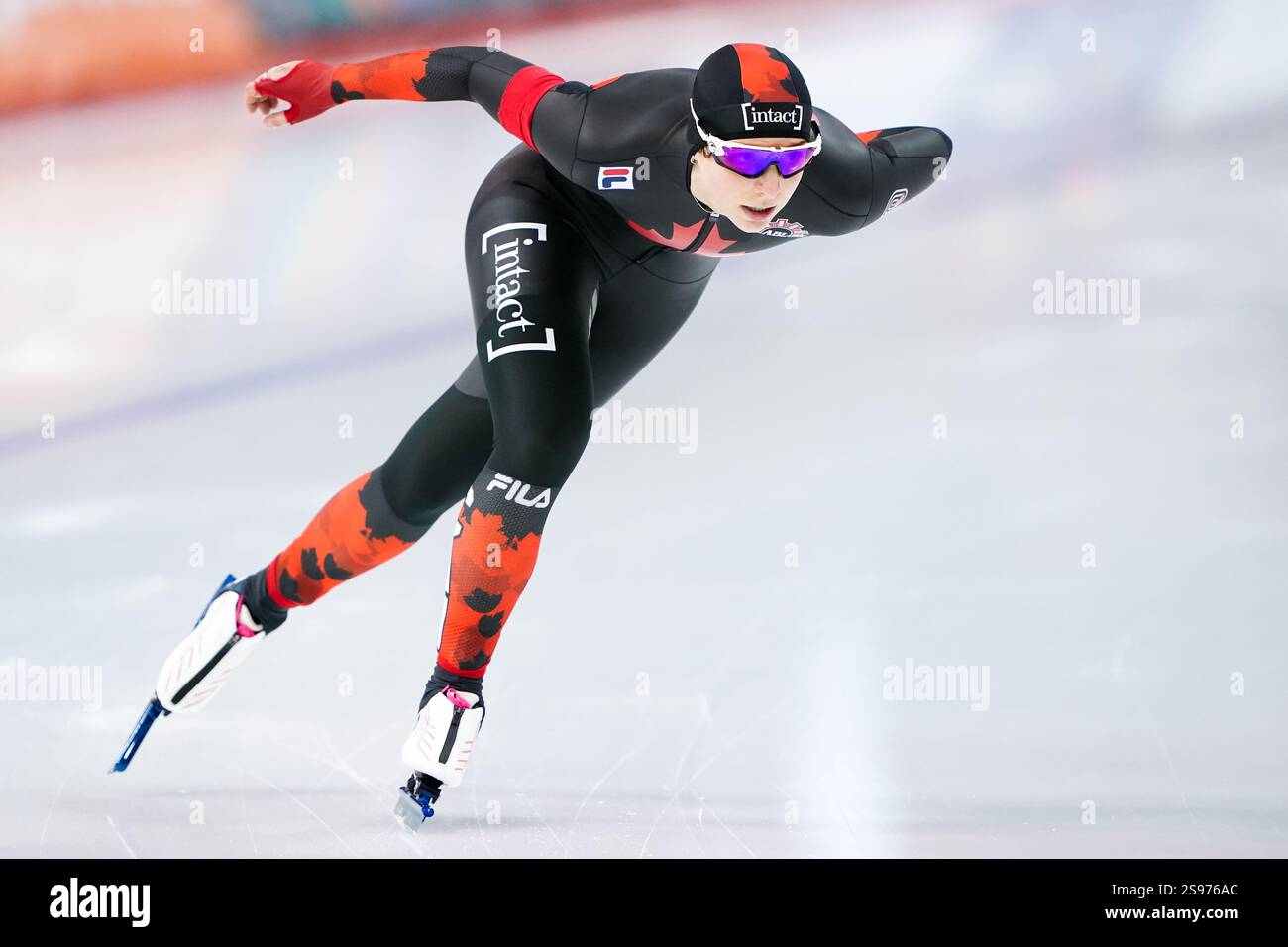 CALGARY, CANADA - JANUARY 24: Rose Laliberte-Roy of Canada competing ...