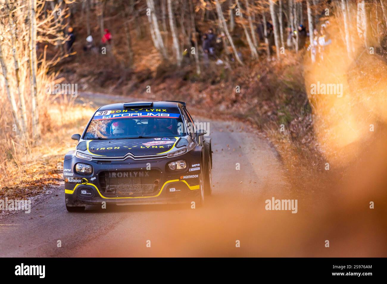 39 Pablo SARRAZIN, Geoffrey COMBE, Citroen C3 Rally2, action during the ...