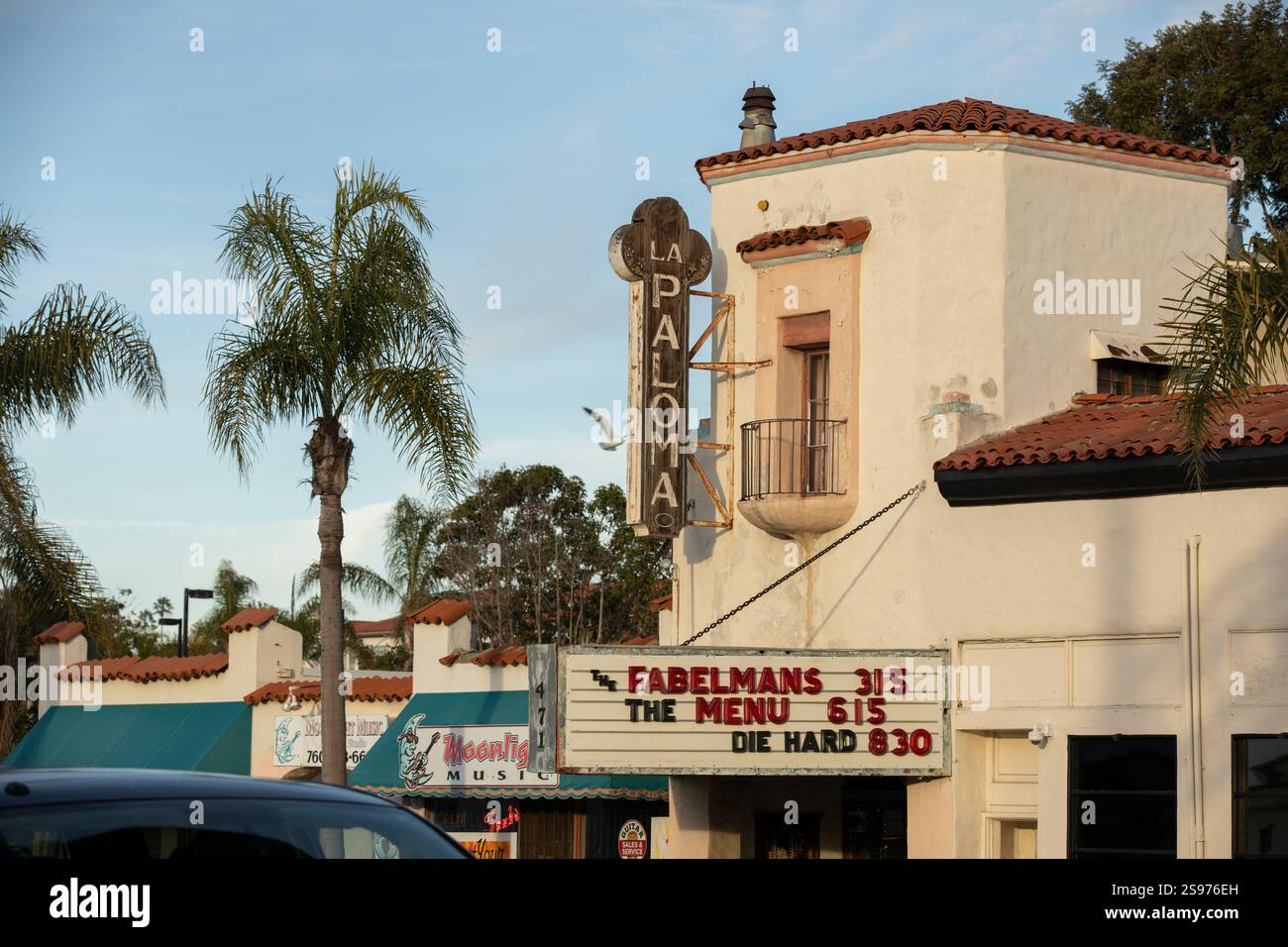 Encinitas, California, USA - September 3, 2022: Bustling traffic passes ...