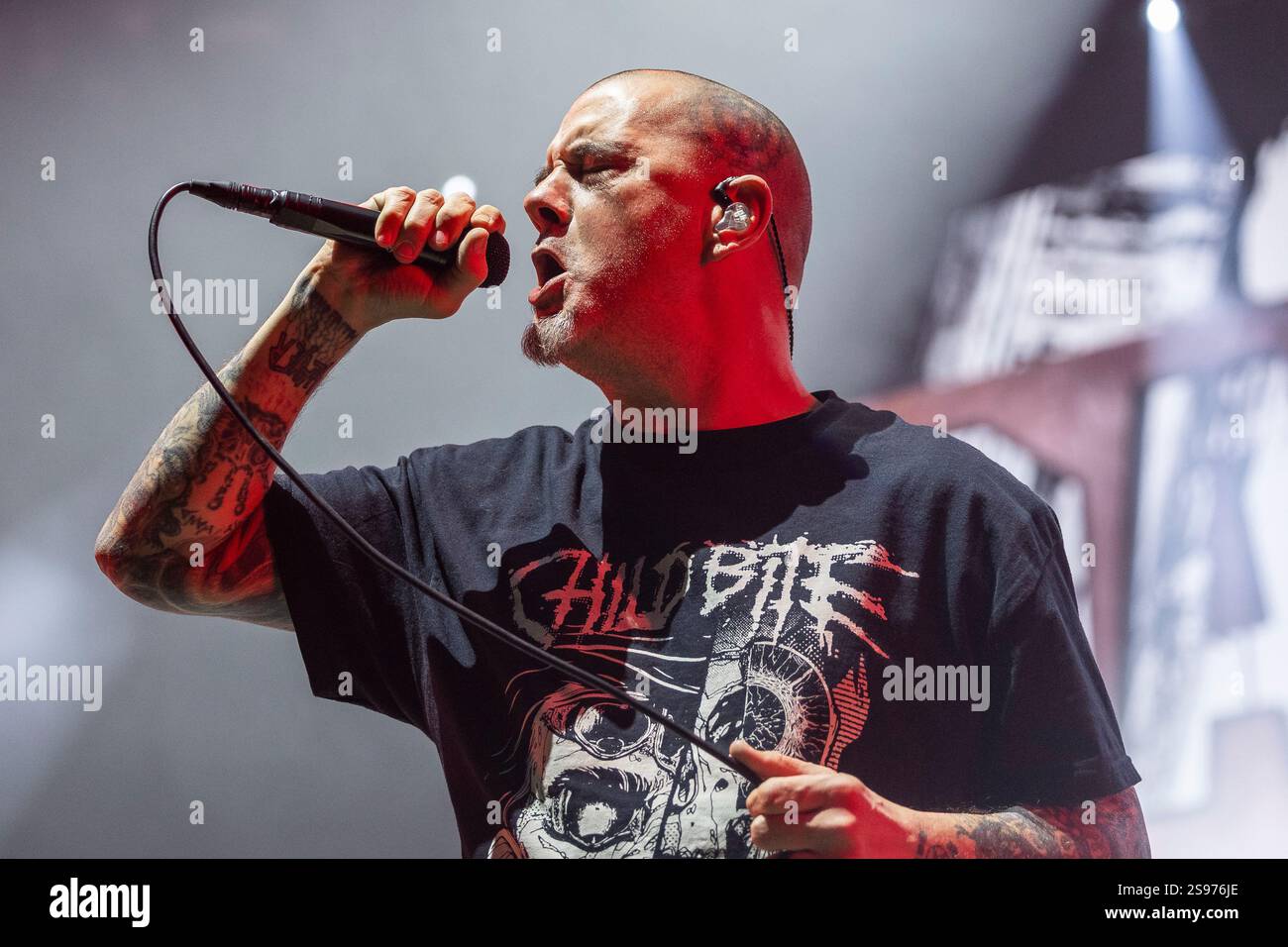 Phil Anselmo of Pantera performing live on 25 January 2025 Stock Photo - Alamy