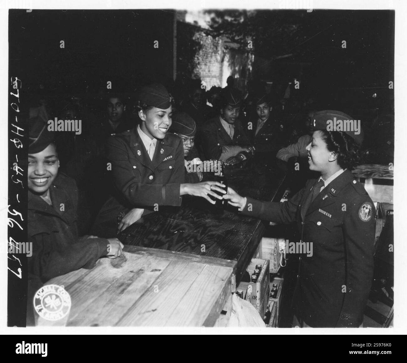 Grand opening of the WAC battalion's new snack bar in Rouen, France ...