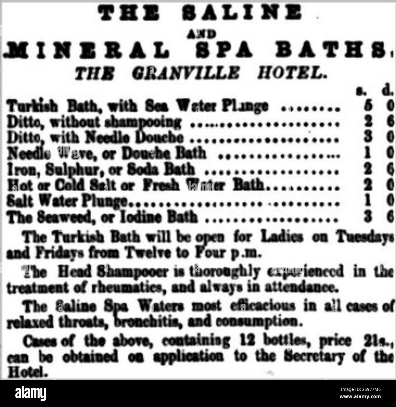 Granville 1871 ad Stock Photo - Alamy