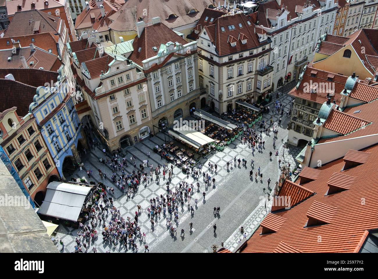 Complete reportage of the travel to Prague (Czech Republic) On this picture view place old city ...