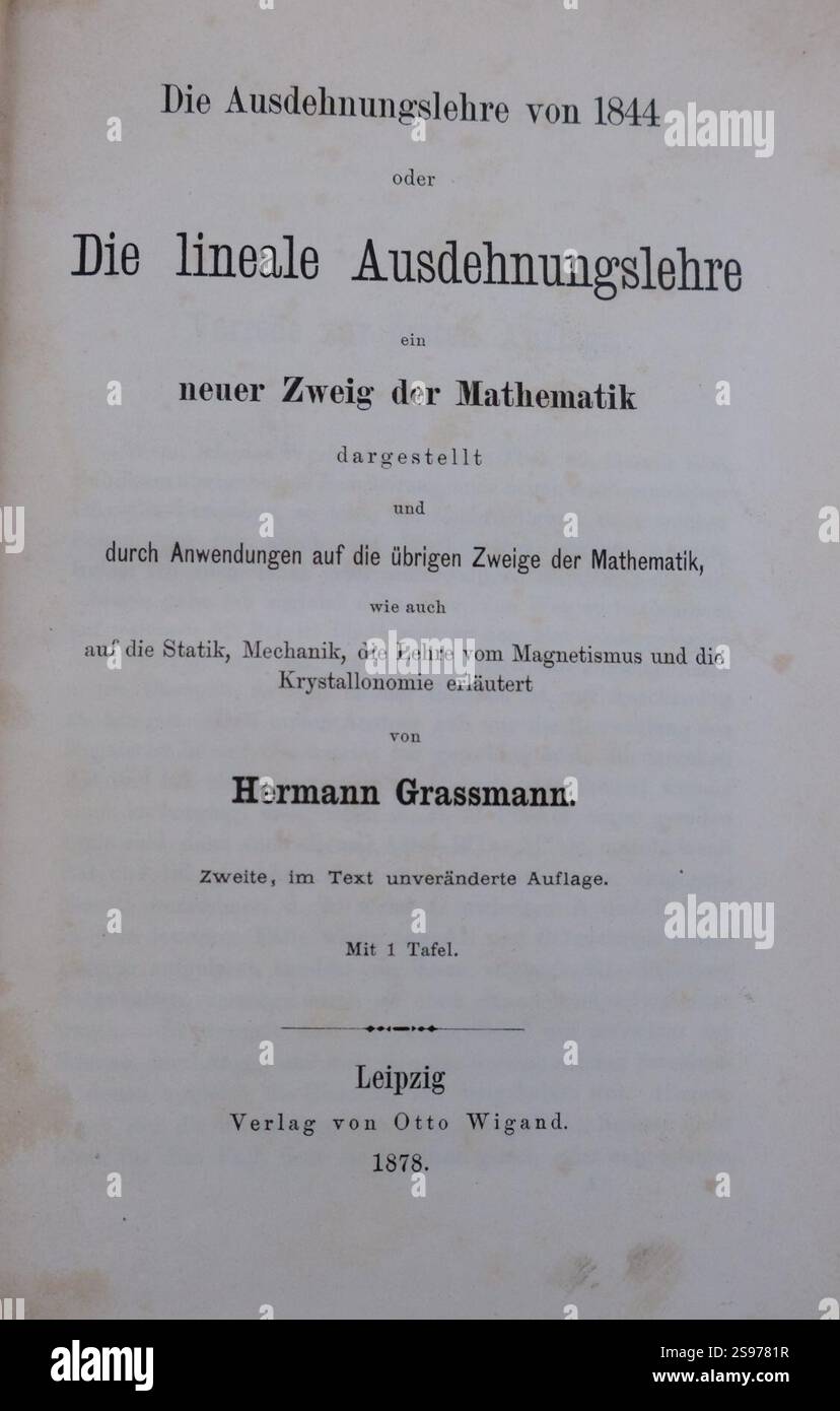 Grassmann hi-res stock photography and images - Alamy