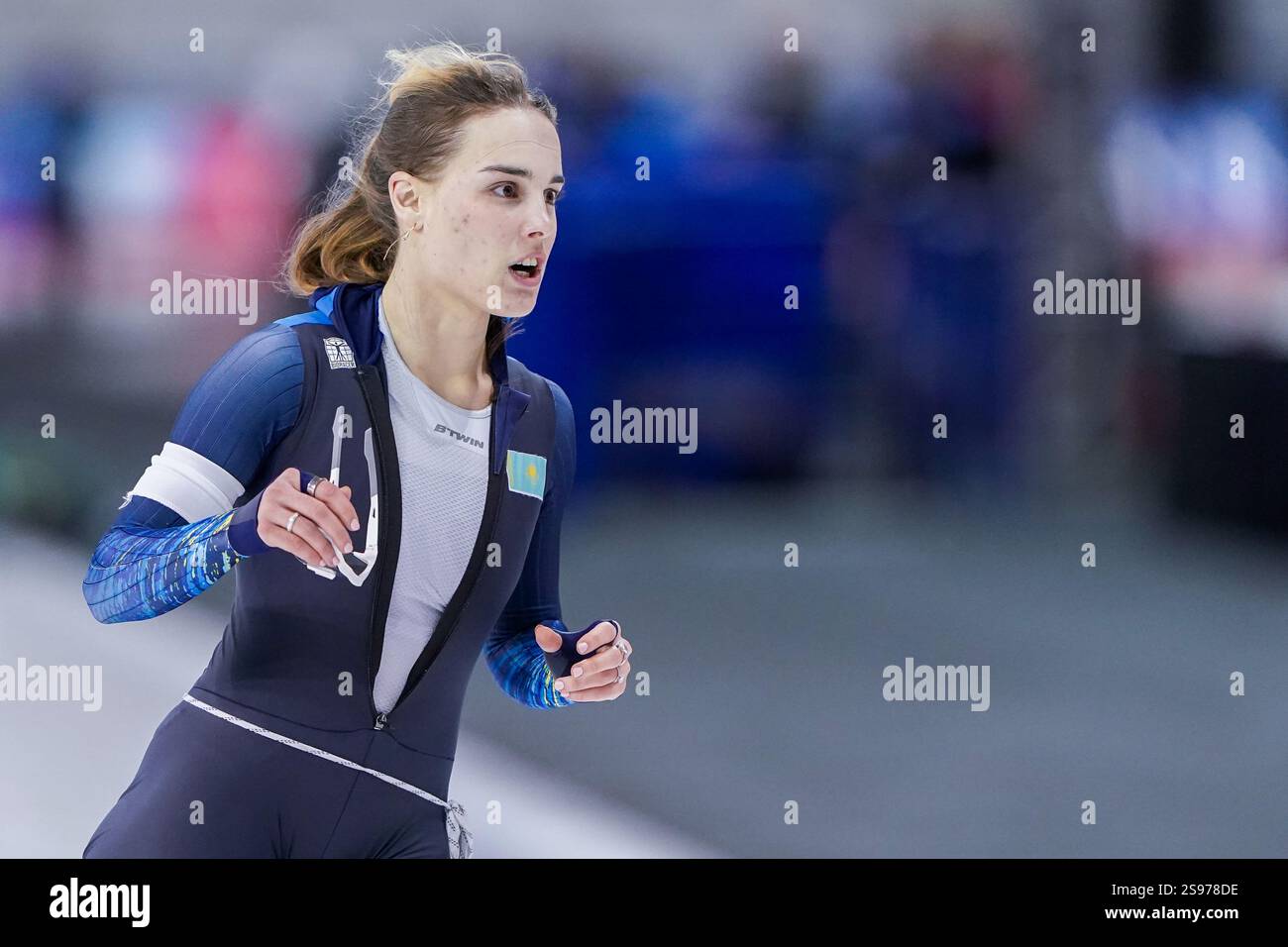 CALGARY, CANADA - JANUARY 24: Kristina Silaeva of Kazakhstan competing ...