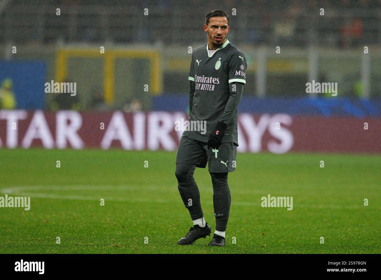Ismael Bennacer seen during UEFA Champions League game between teams of ...