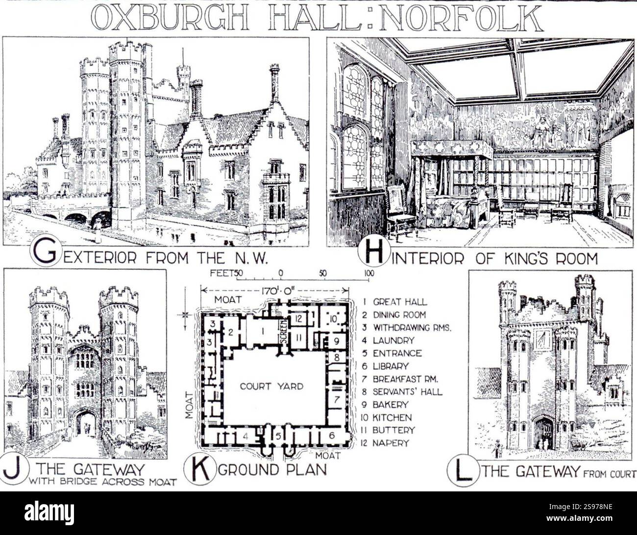 Oxburgh hall hi-res stock photography and images - Alamy