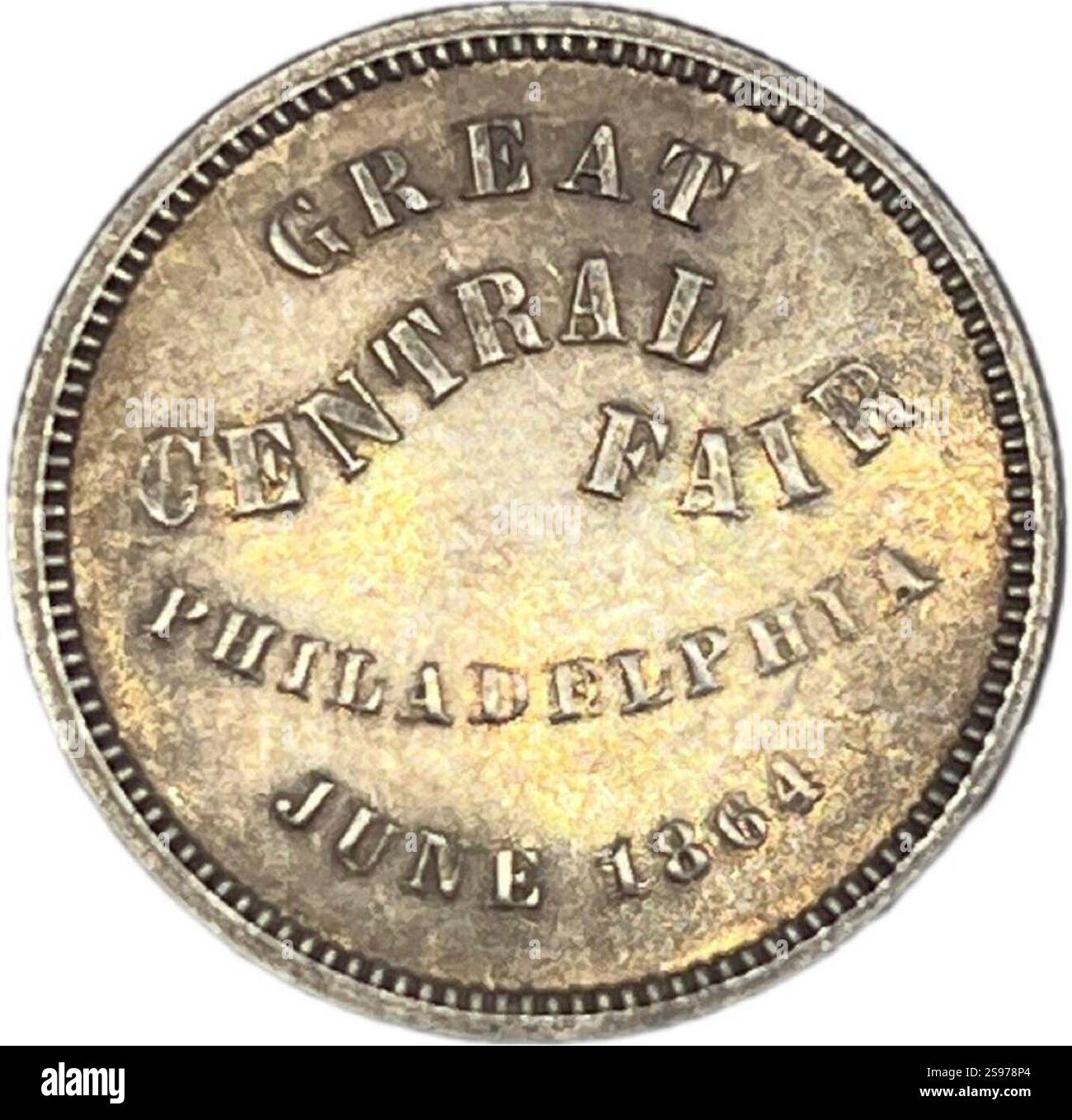 Great Central Fair - Philadelphia American Civil War token coin (June ...