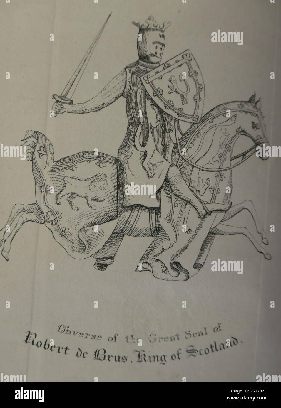 Great seal of Robert de Brus Stock Photo - Alamy