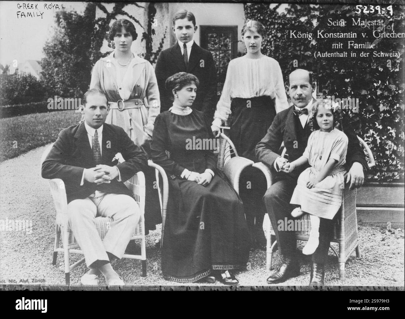 Greek Royal Family Stock Photo - Alamy