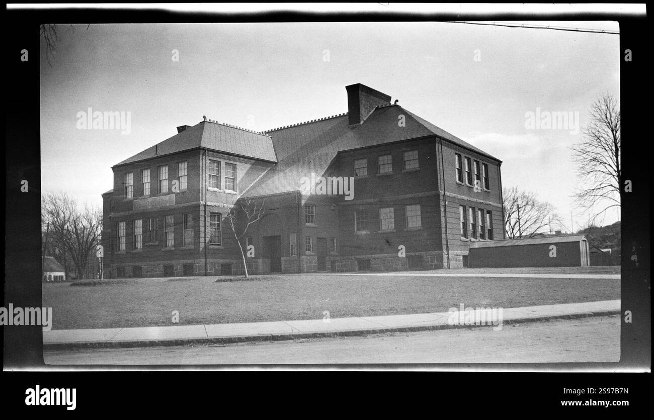 Gridley Bryant School, by Warren S. Parker, c. 1870-1930 Stock Photo - Alamy