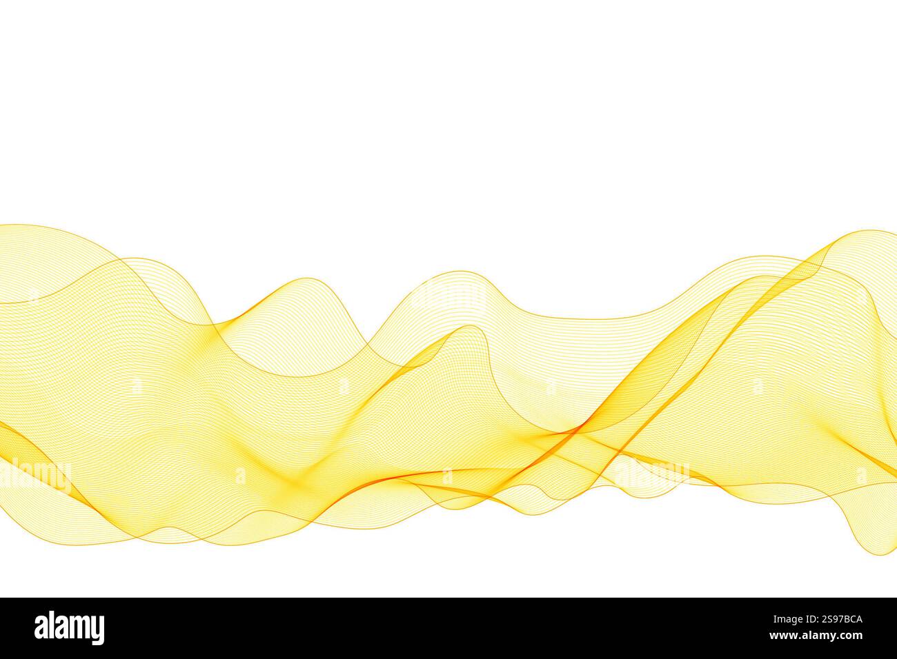 Yellow wave. Abstract background Vector illustration Stock Photo - Alamy