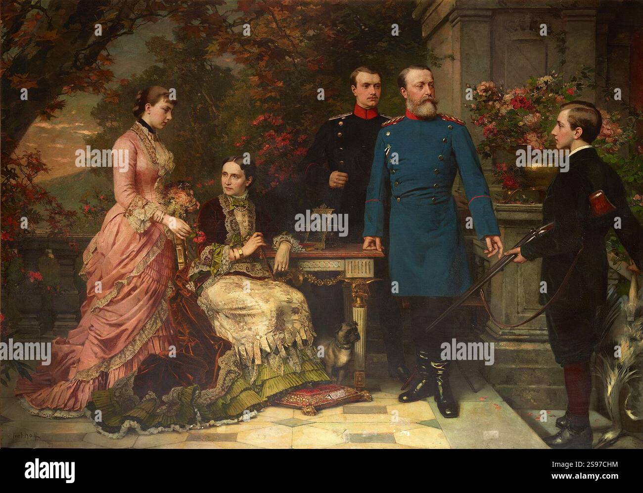 Großherzog Friedrich von Baden mit seiner Familie Stock Photo - Alamy