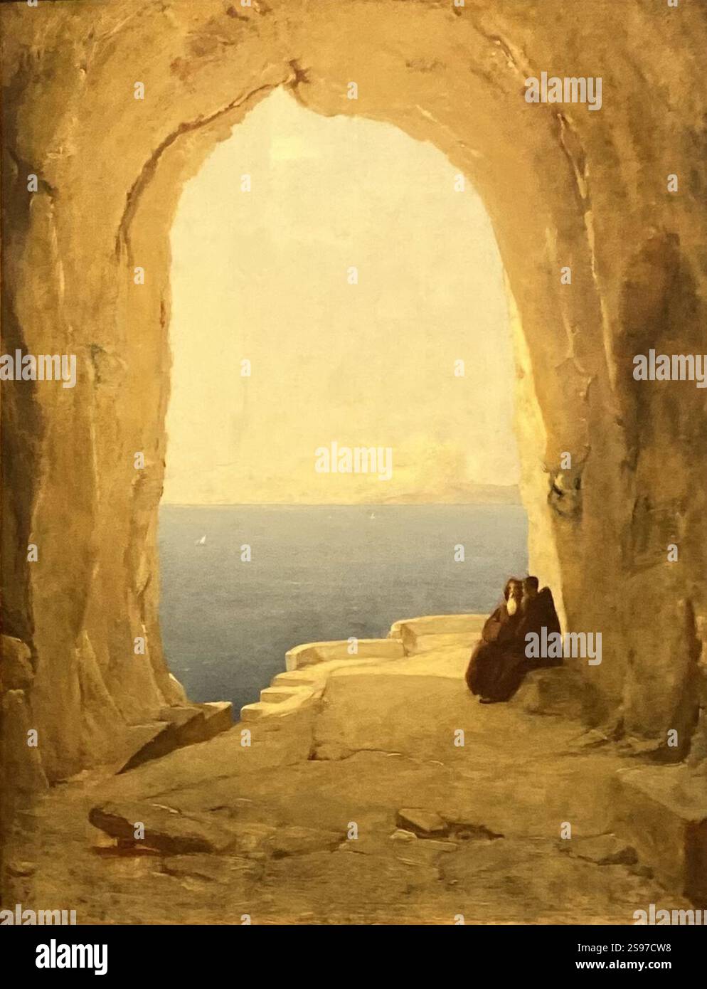 Grotto at the Gulf of Naples (ca. 1830) - Karl Blechen Stock Photo - Alamy