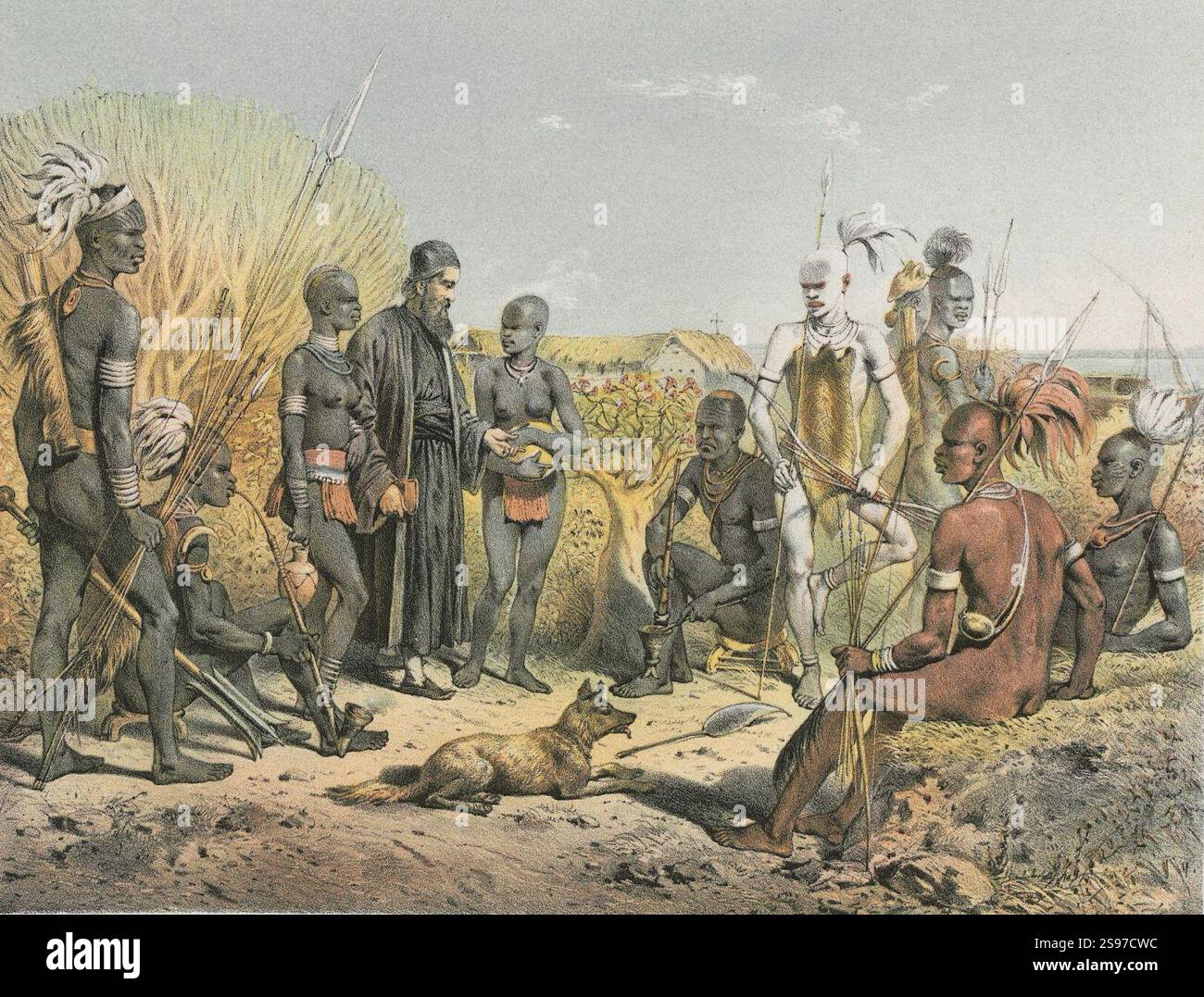 Group of Bari people Stock Photo - Alamy