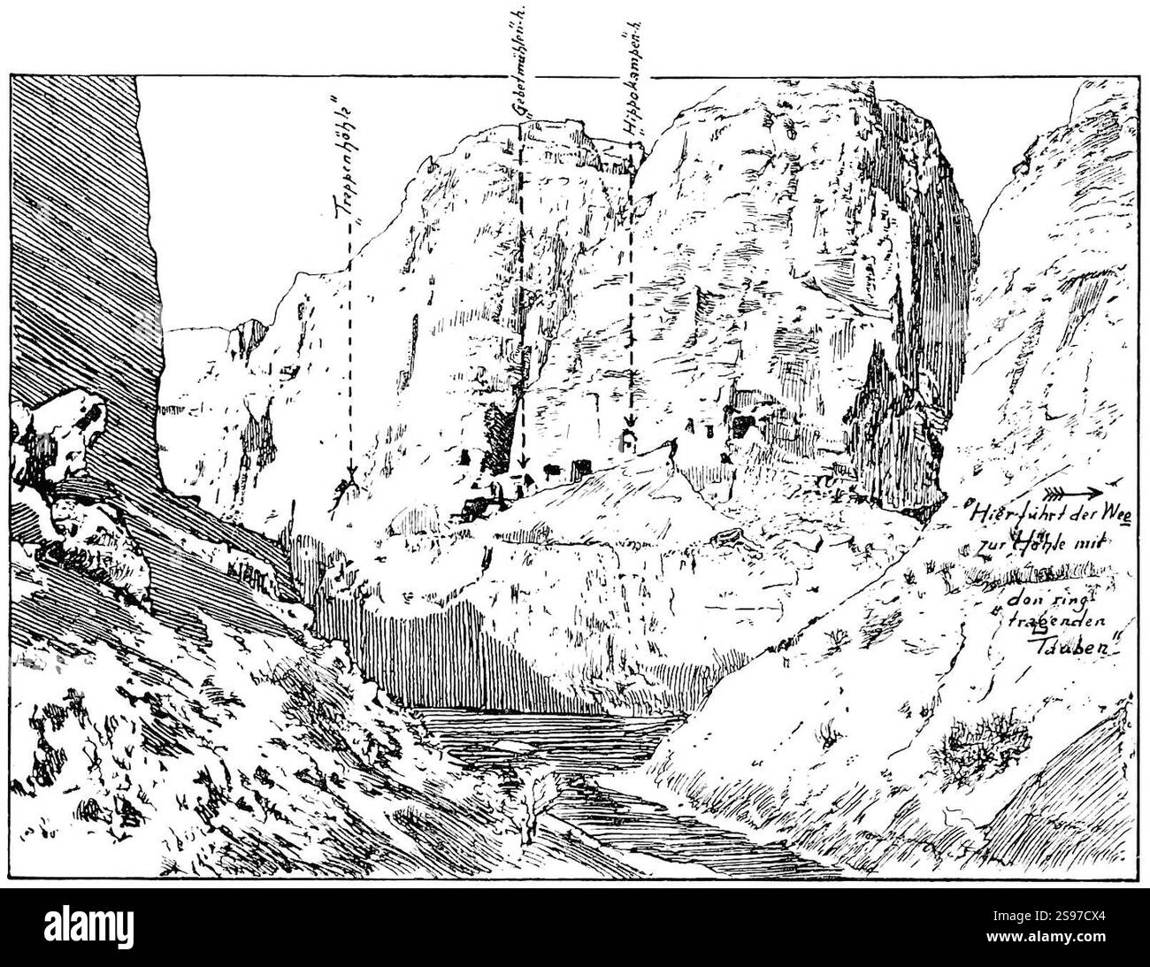 Group of Caves around the Cave of the Hippocampi Stock Photo - Alamy
