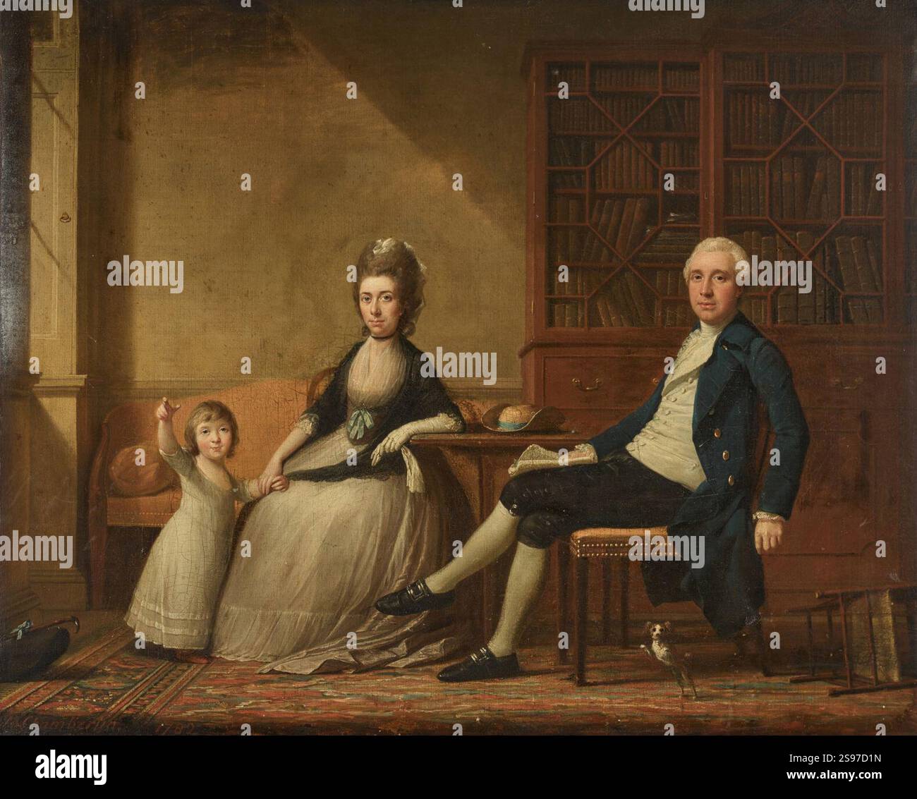 Group portrait of Ebenezer Maitland Senior (1752–1834) and his wife ...
