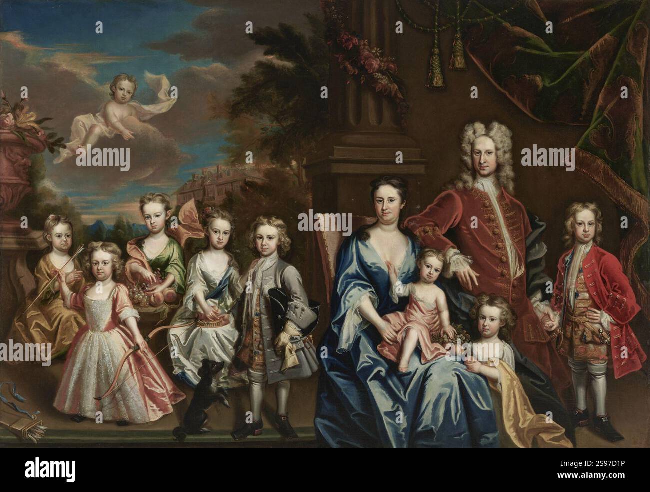 Group portrait of James Herbert (1688-1721) and Maria Herbert, nee ...