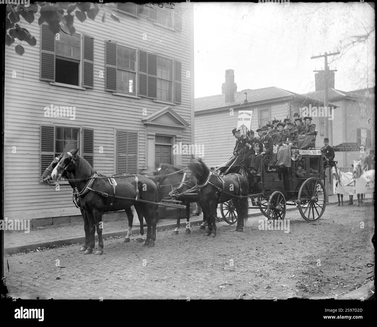 Group, Frank Cousins team, Columbus Day, probably 1892, by Frank ...