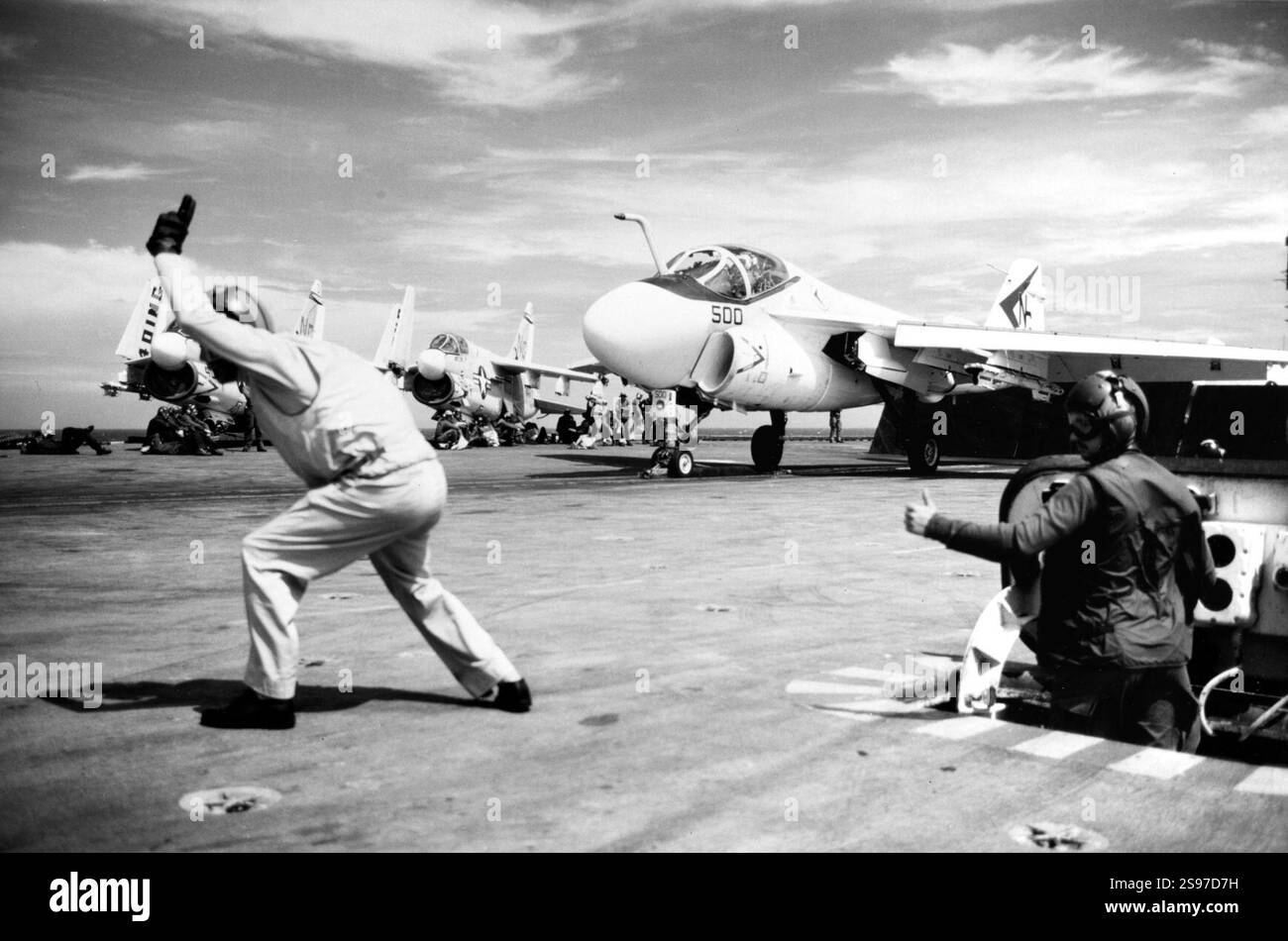 Grumman A-6A Intruder of VA-165 is launched from USS America (CVA-66 ...