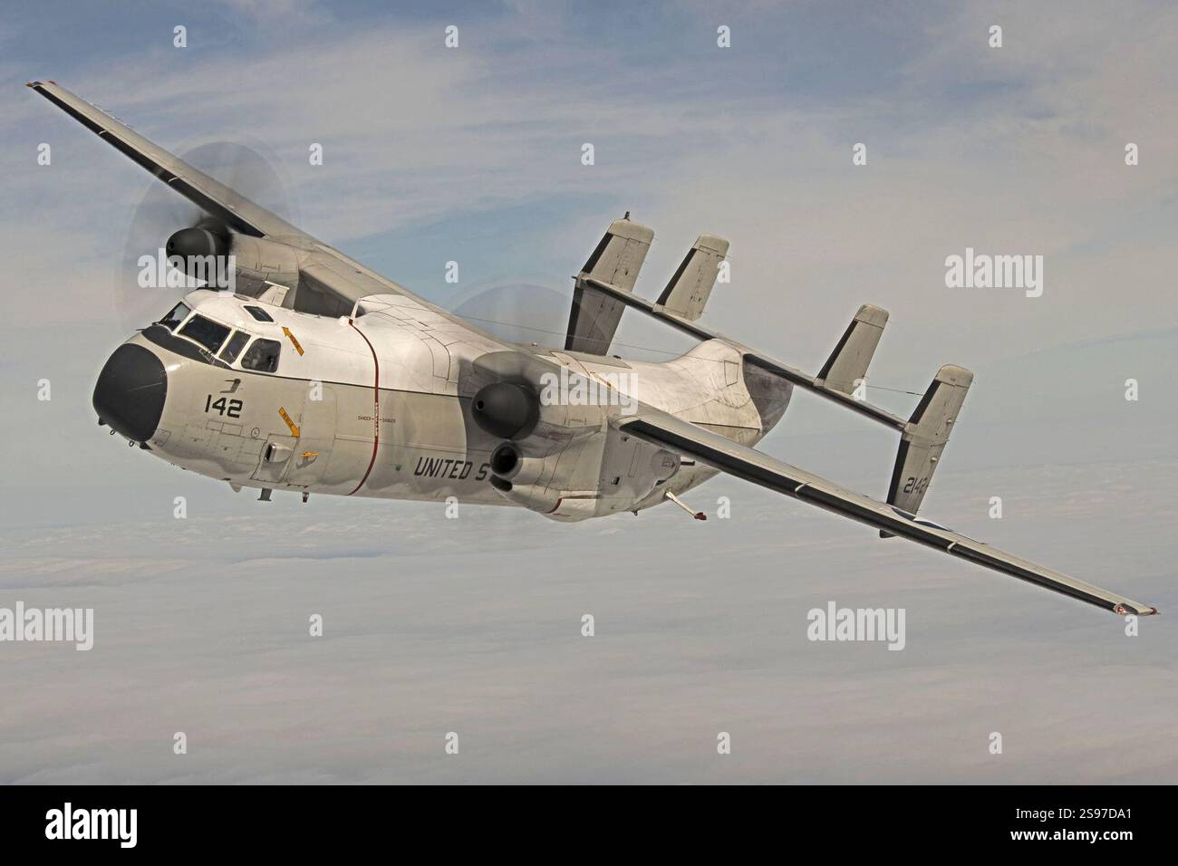 Grumman C-2A Greyhound of VX-20 in flight, circa in March 2020 (200319 Stock Photo - Alamy