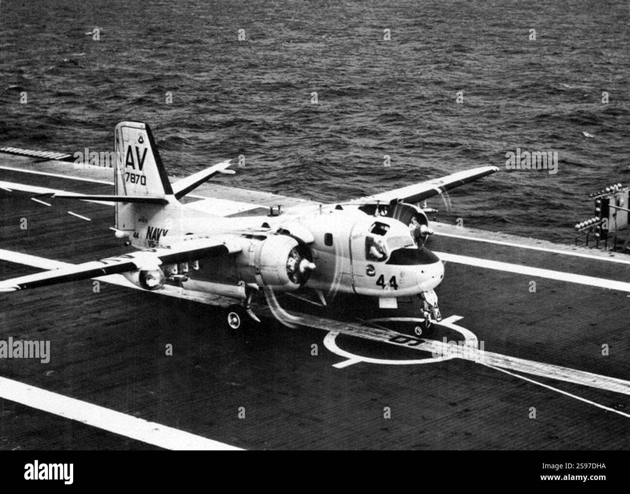 Grumman S-2D Tracker of VS-36 aboard USS Randolph (CVS-15), in 1965 ...