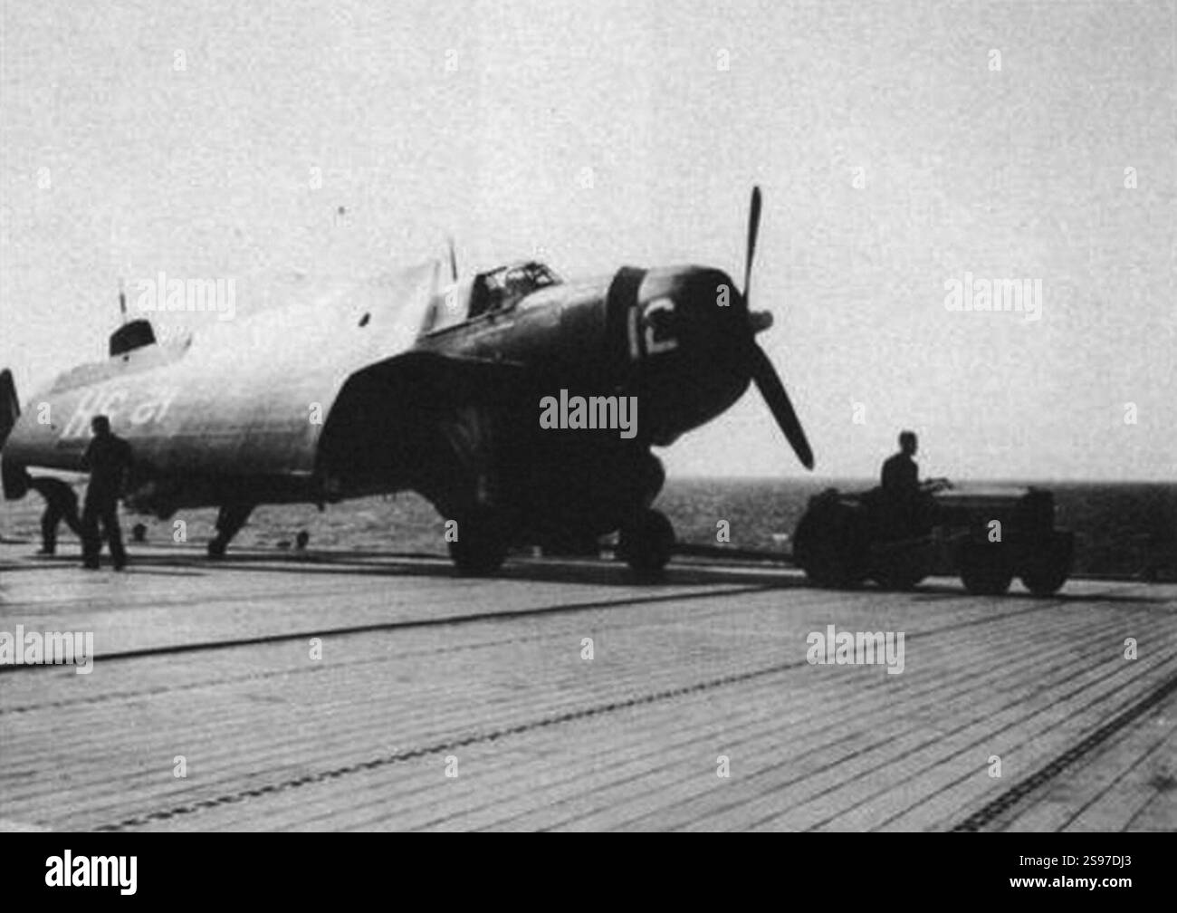 Grumman TBM-3W Avenger of VS-26 aboard USS Salerno Bay (CVE-110), in ...