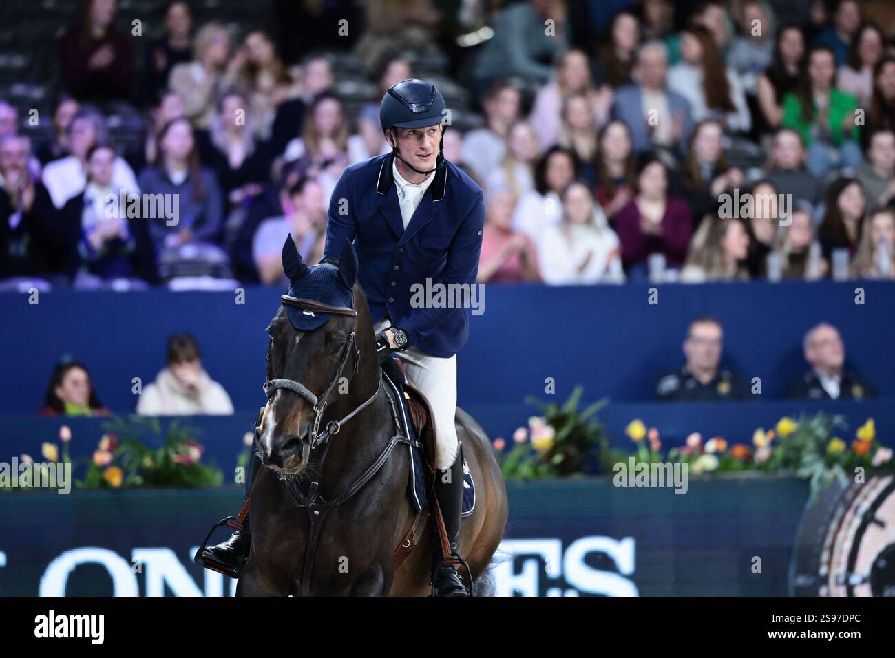 Daniel Deusser of Germany with Otello de Guldenboom during the De ...