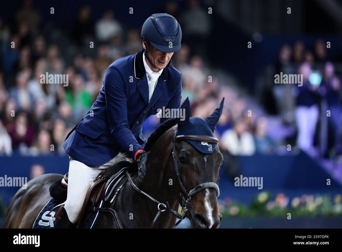 Daniel Deusser of Germany with Otello de Guldenboom during the De ...
