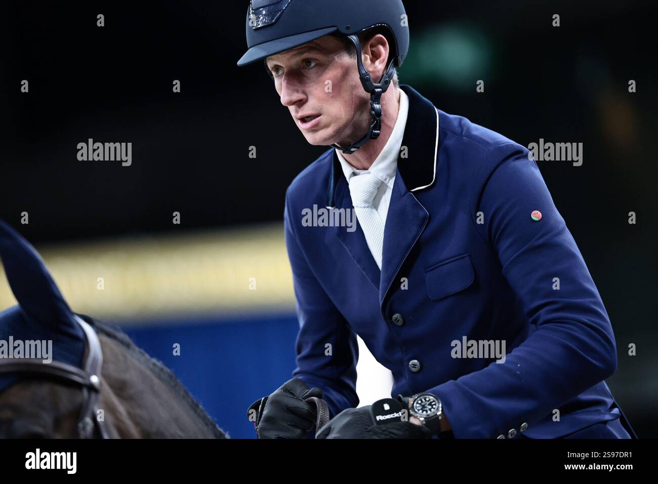Daniel Deusser of Germany with Otello de Guldenboom during the De ...