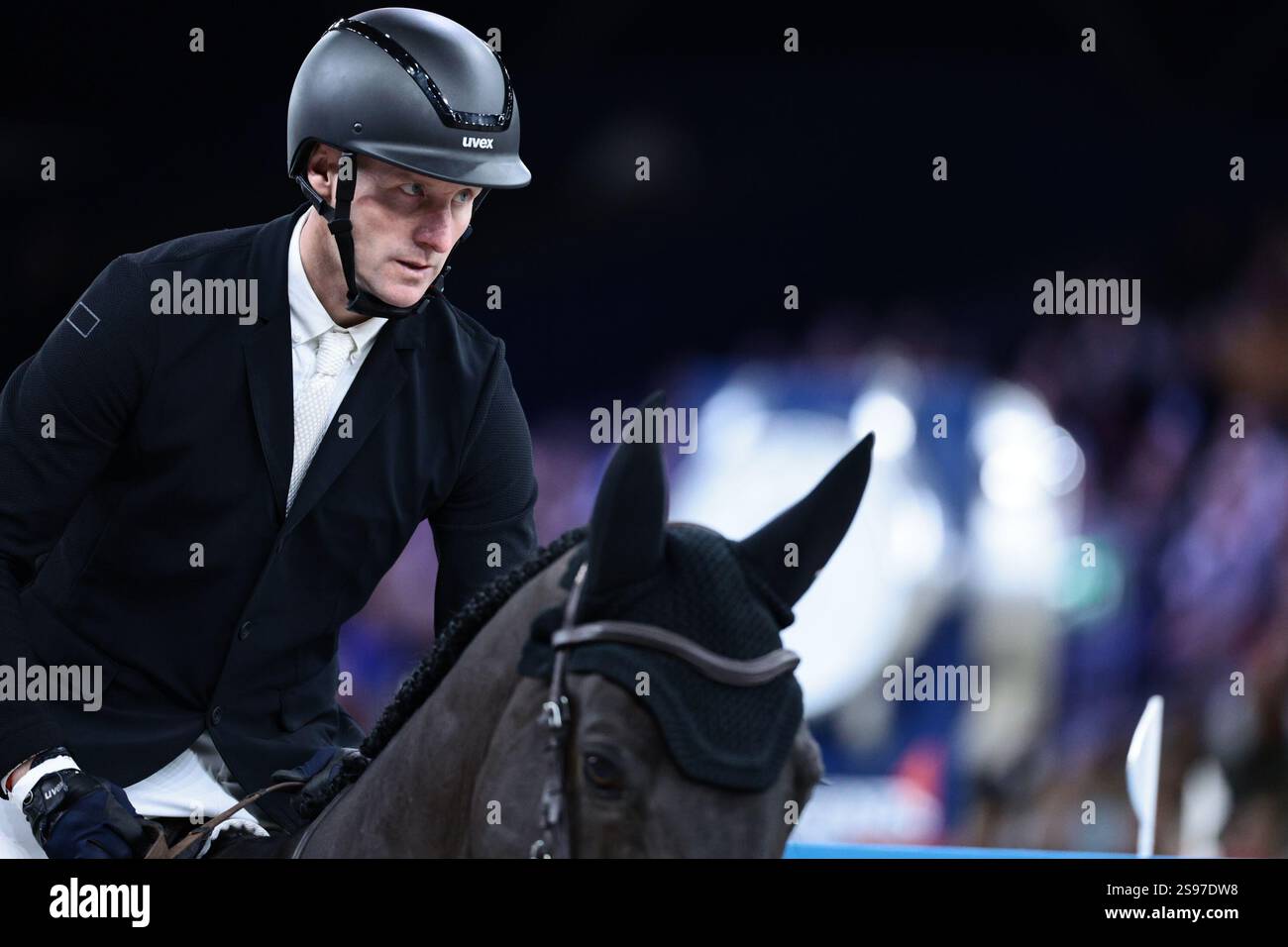 Michael Greeve of Netherlands with Denver during the De Telegraaf Prize ...