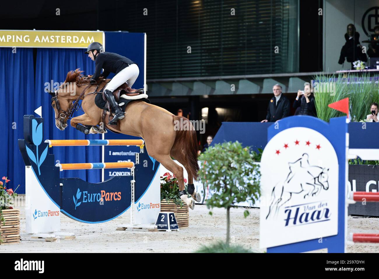 Pieter Devos of Belgium with Jarina J during the De Telegraaf Prize ...