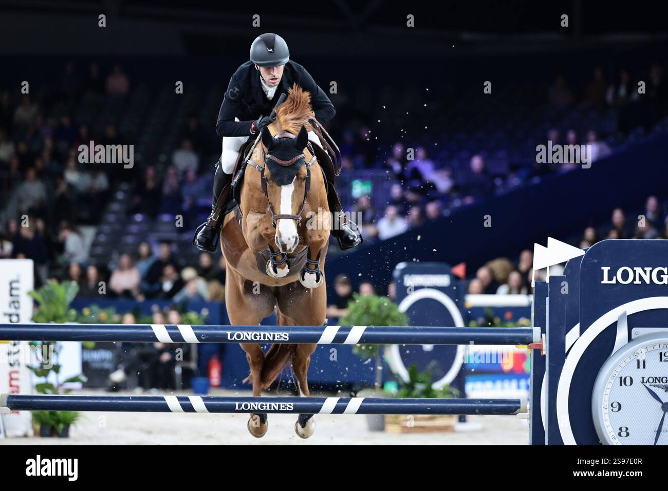 Pieter Devos of Belgium with Jarina J during the De Telegraaf Prize ...