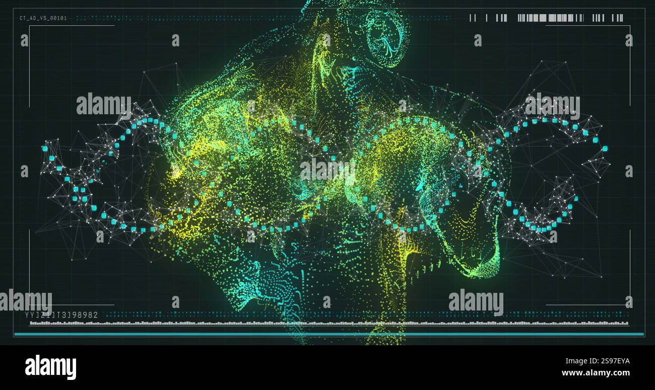 Dna strands scientific data processing hi-res stock photography and ...