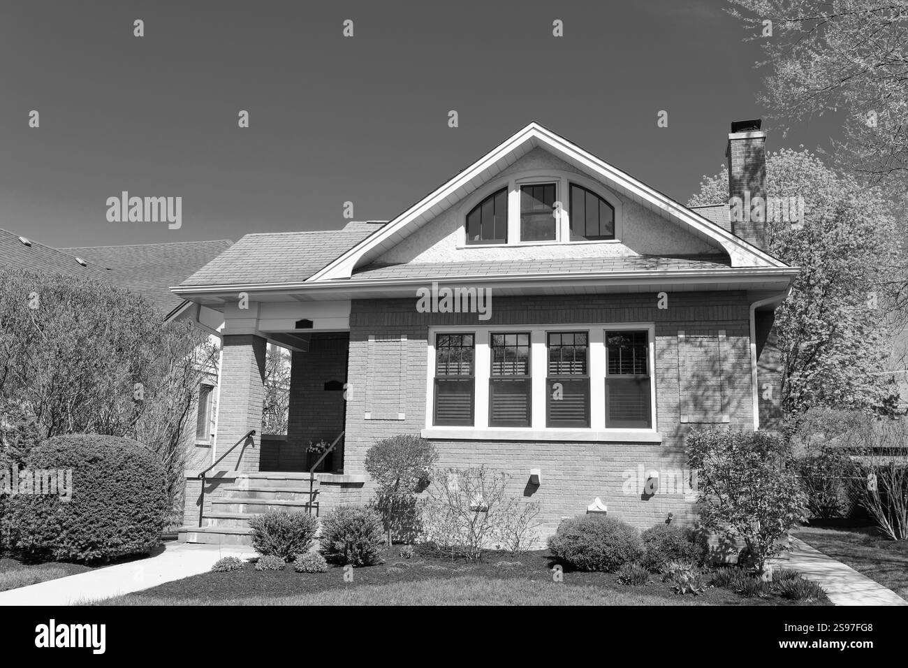 suburban house architecture. architecture concept. property in ...