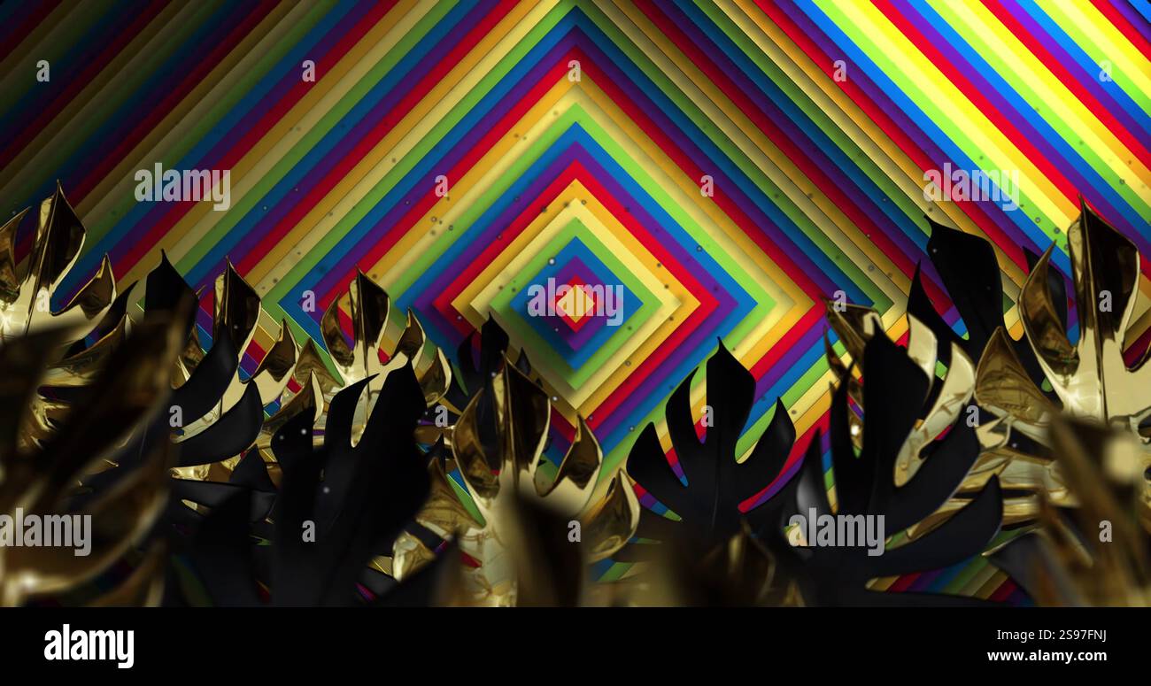 Abstract golden geometric shapes hi-res stock photography and images ...