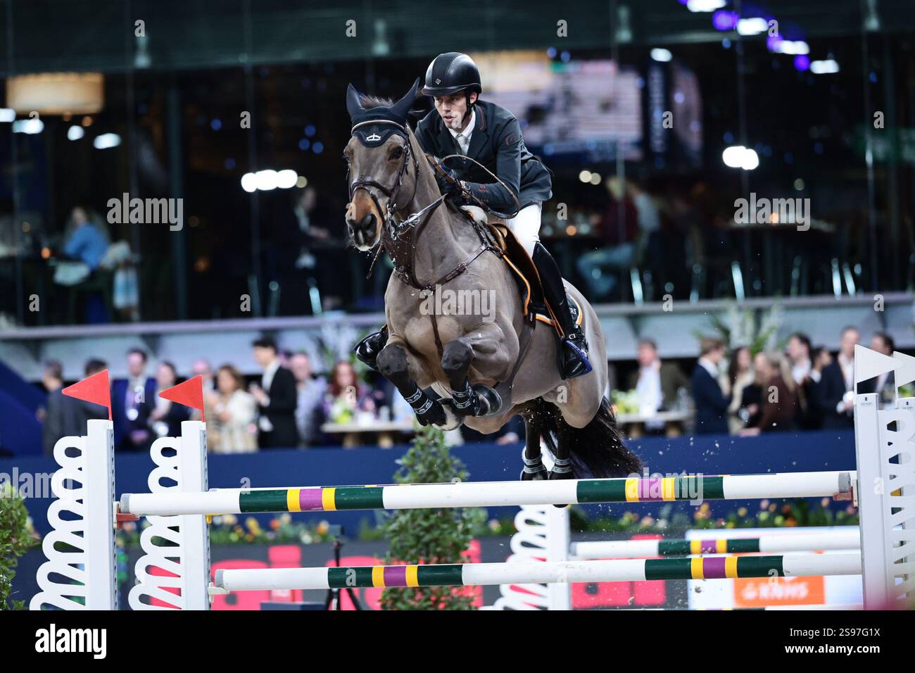 Harrie Smolders of Netherlands with Mr. Tac during the Stal van der ...