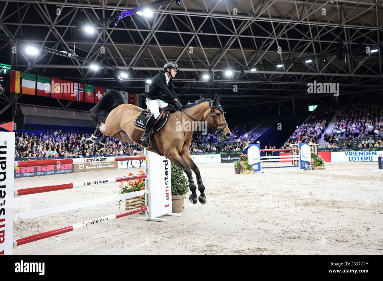Hessel Hoekstra of Netherlands with VDL Helena van Perbeemd during the ...