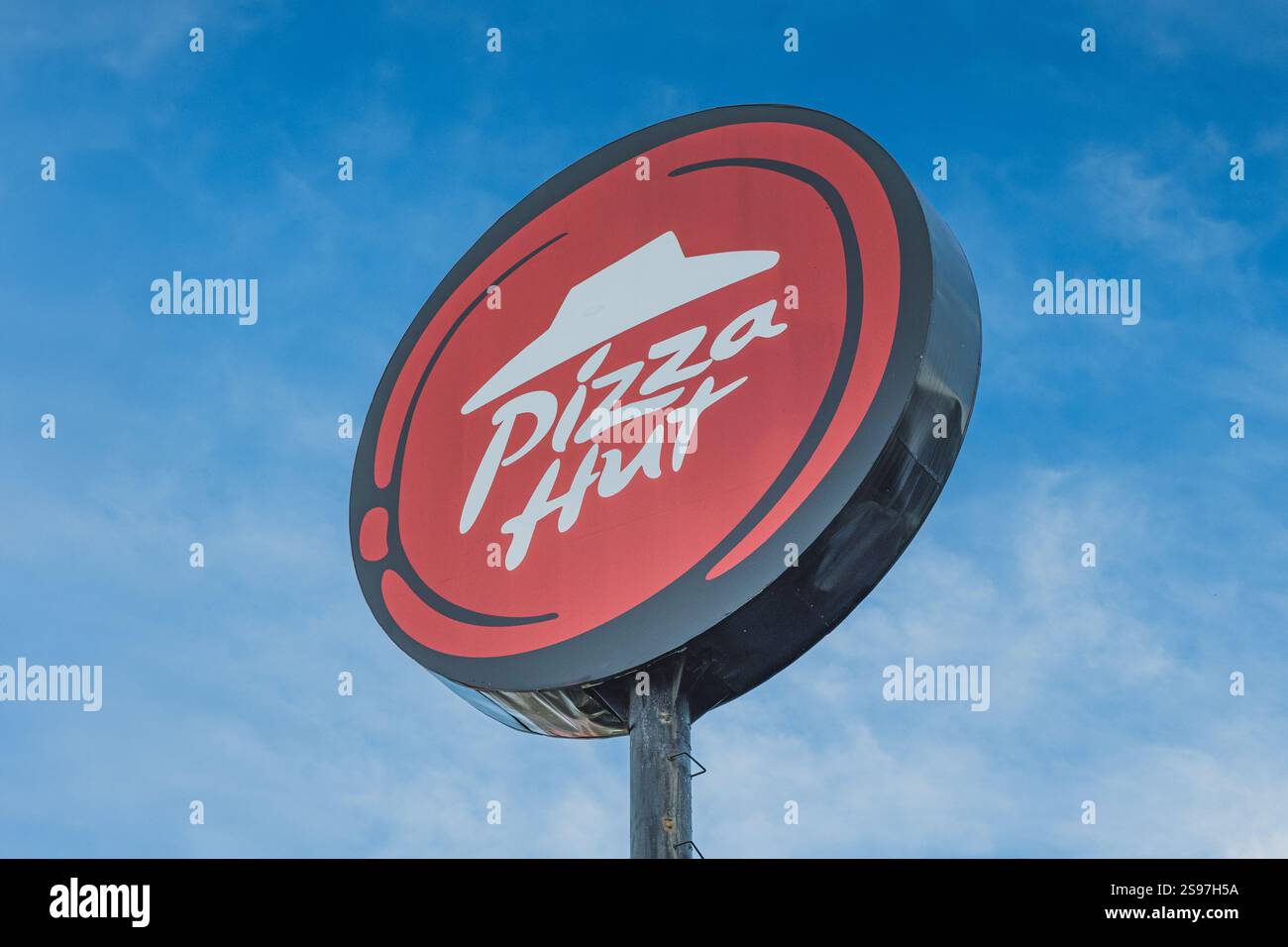 Balikpapan, Indonesia - January 18th, 2025. A close-up of the iconic ...