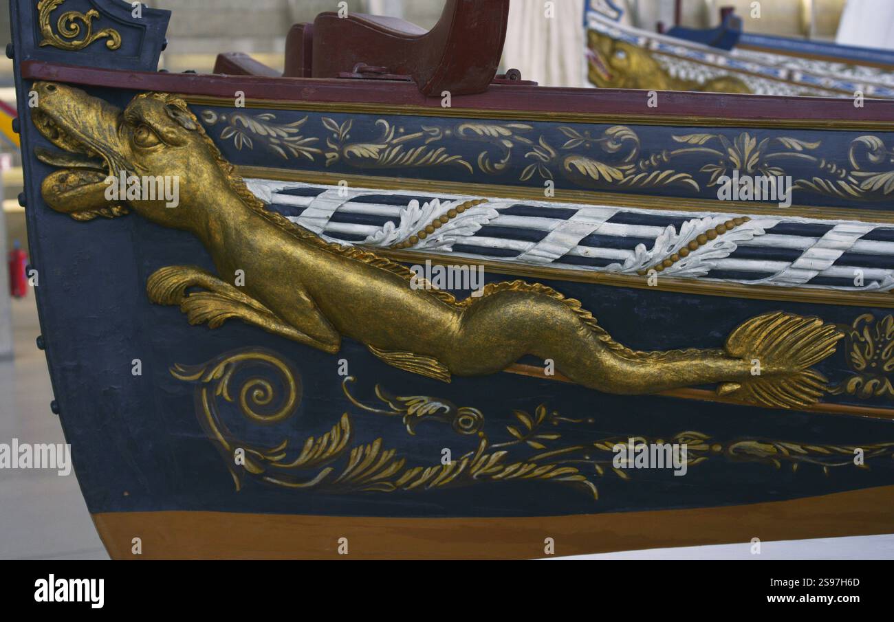 The Golden Barge. Built in 1790, by order of Queen Maria I of Portugal ...