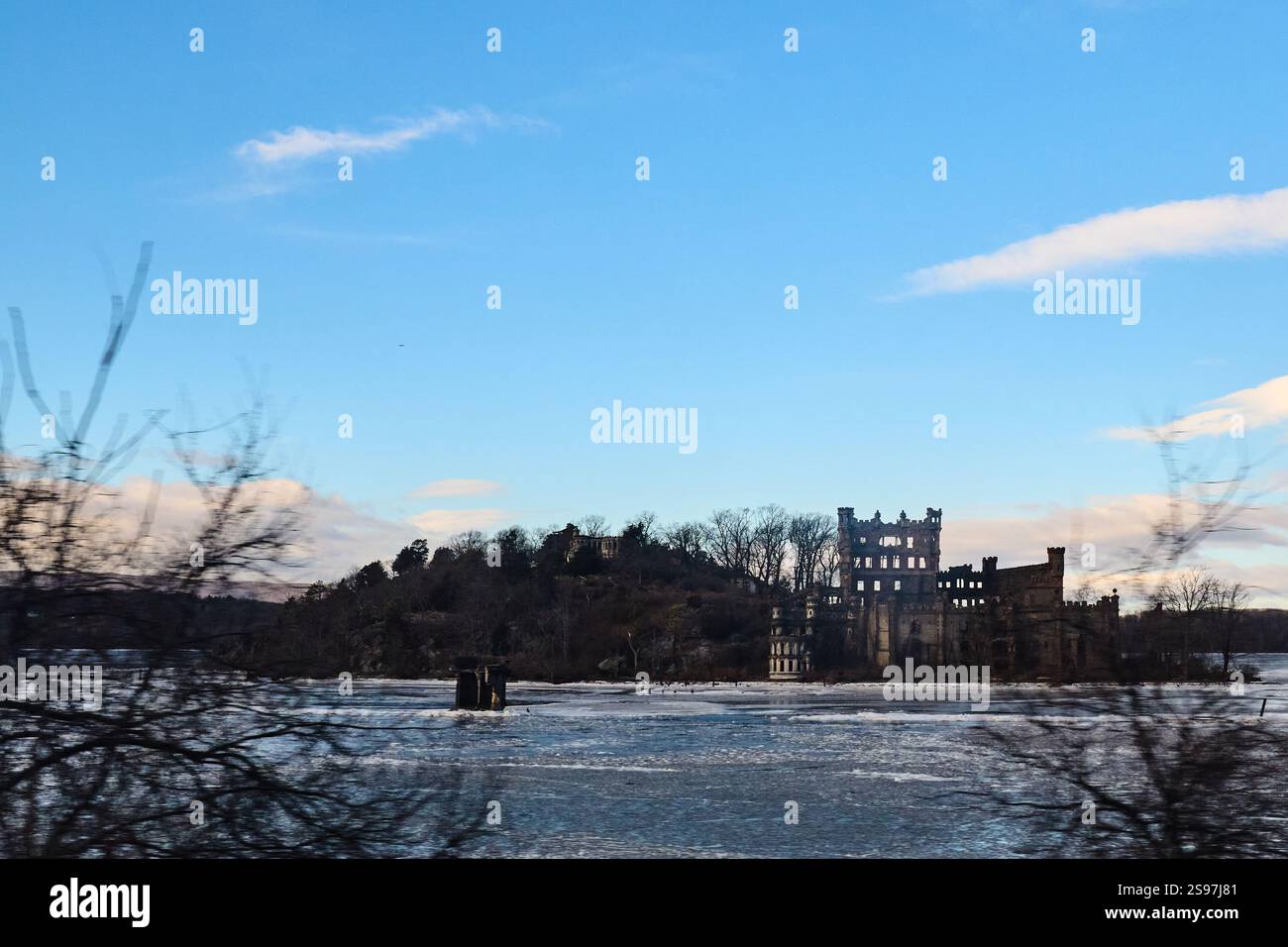 Images of Bannerman castle from Eastern bank of the Hudson river Stock ...