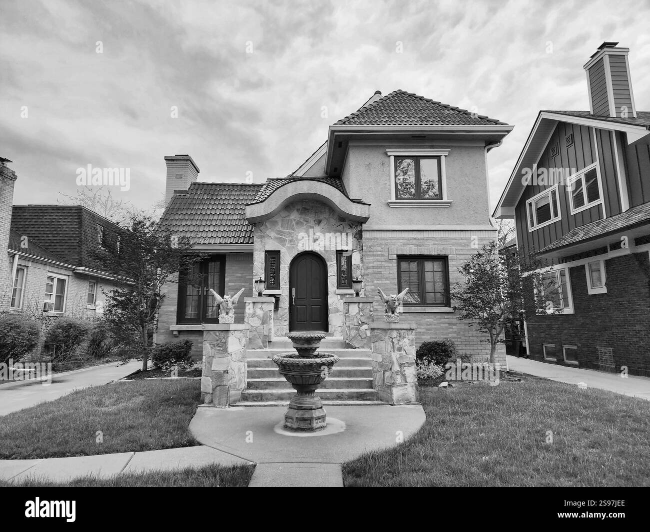 residence architecture. suburban house architecture. modern cottage ...