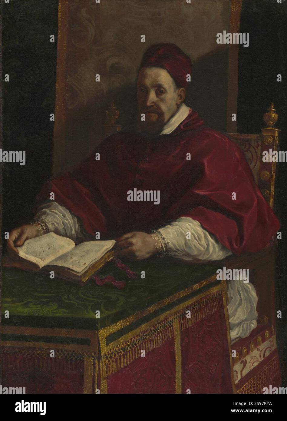 Guercino - Portrait of Paul Gregory XV Stock Photo - Alamy