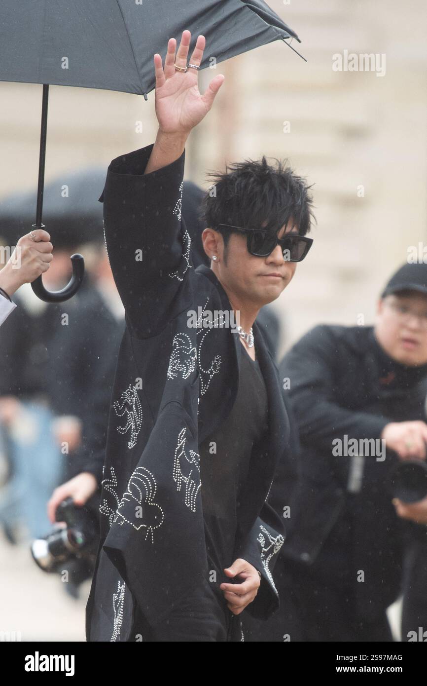 Jay Chou attending the Dior Homme Menswear Fall-Winter 2025/2026 show ...