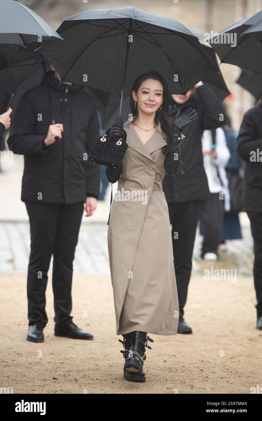 Gina Alice Redlinger attending the Dior Homme Menswear Fall-Winter 2025 ...