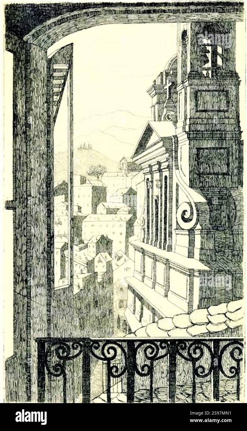 Guido Colucci (1877-1949) Bastia-Anni 1920-incisione Stock Photo - Alamy