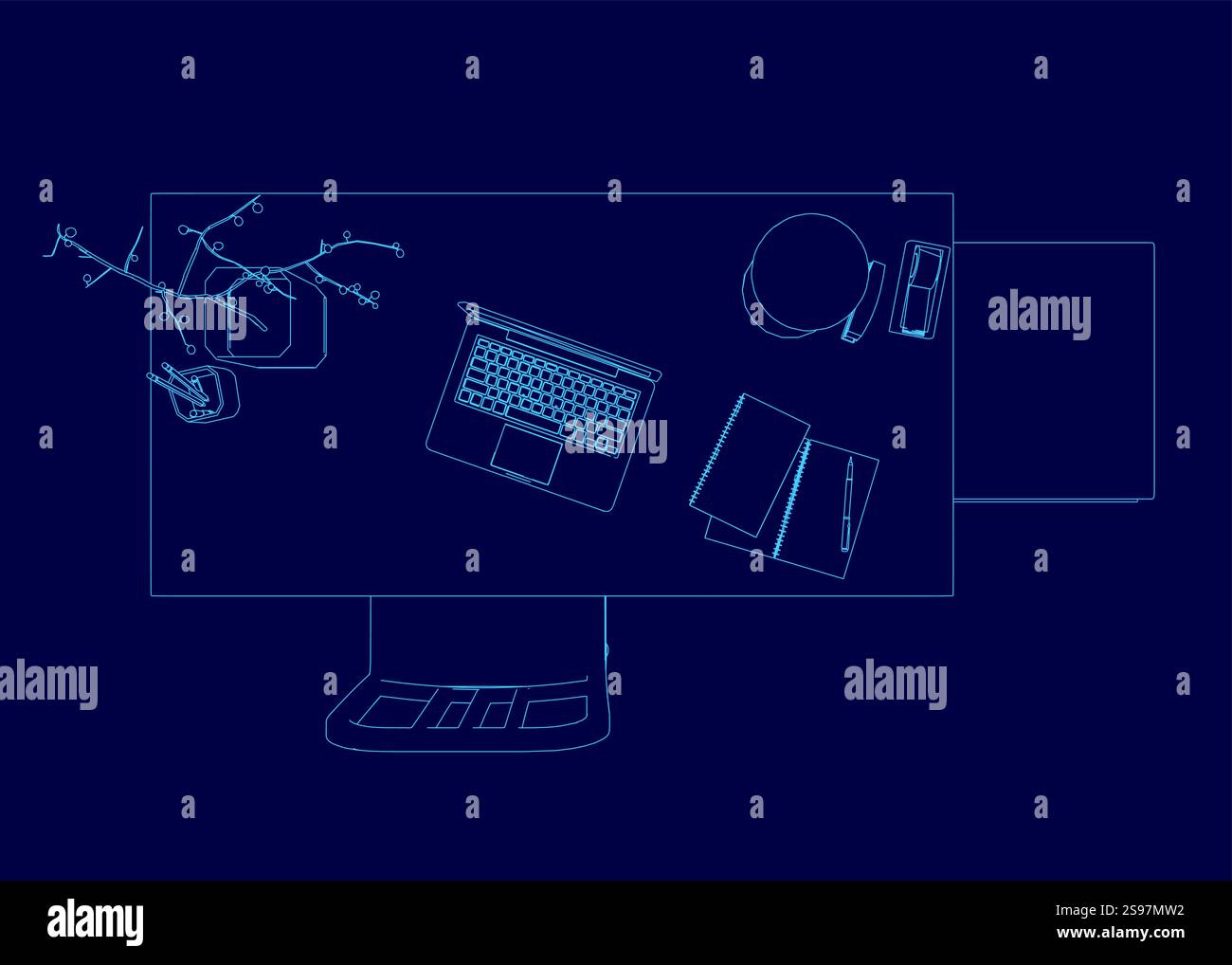 Keyboard notebook mobile phone Stock Vector Images - Alamy