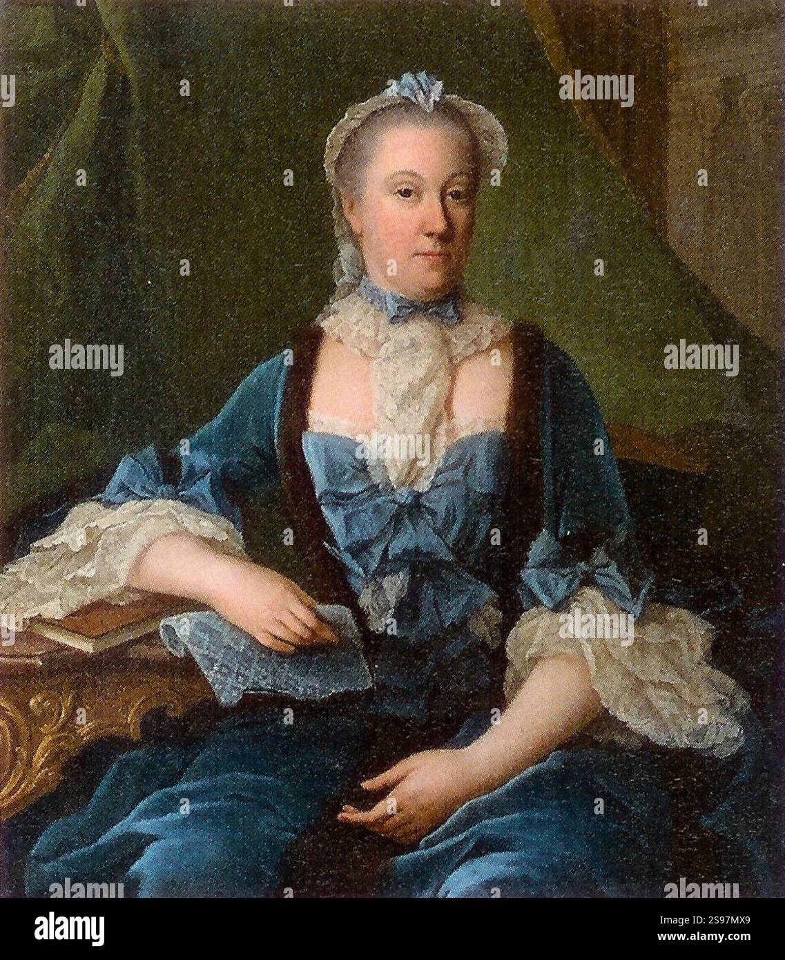 Guillaume de Spinny - Portrait painting of Jacoba Helena de Vicq, 1759 ...